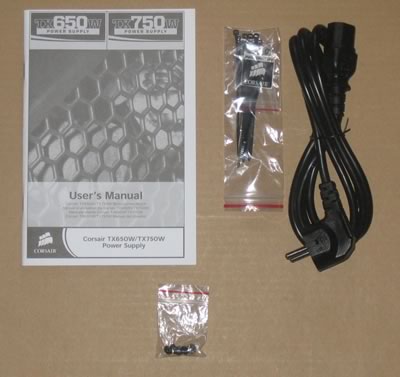 Corsair TX650W PSU - Printer Friendly version