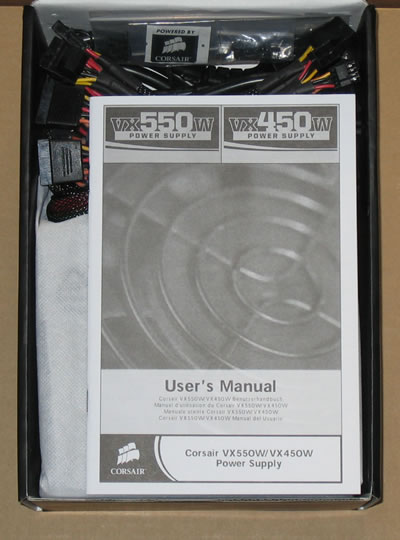 Corsair VX550 PSU - Printer Friendly version