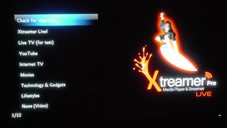 Xtreamer Pro Media Player Review - Printer Friendly version