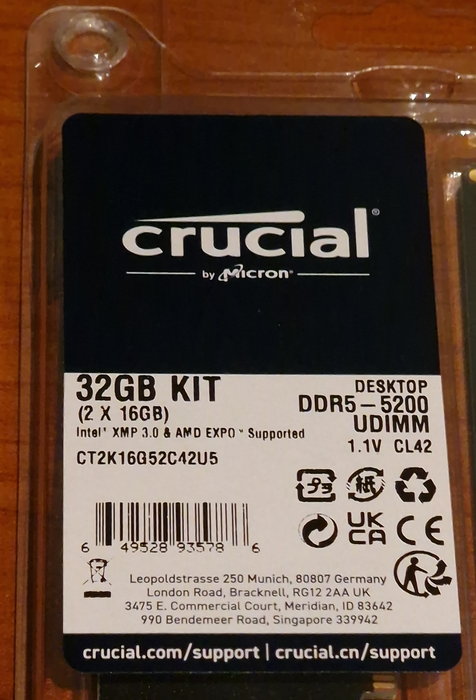Crucial DDR5-5200 & 5600 | CdrInfo.com