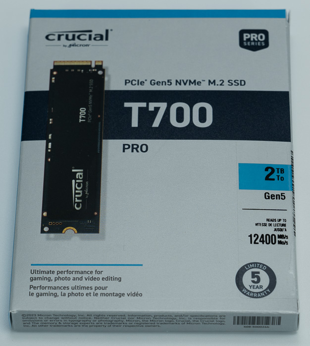 Crucial T700 2TB Barebone | CdrInfo.com