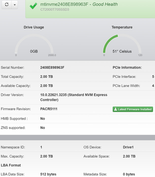 Crucial T705 2TB NVME SSD | CdrInfo.com