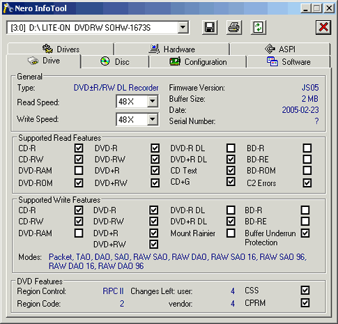 LiteON SOHW-1673S | CdrInfo.com
