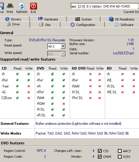 Optiarc AD7240S | CdrInfo.com